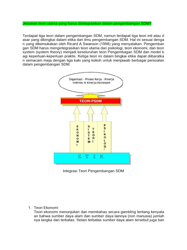Diskusi 4 - Pengembangan SDM | PDF