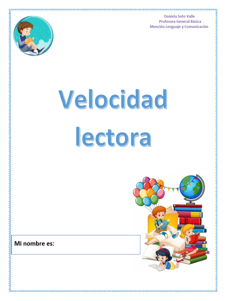 Velocidad Lectora 1 Pdf
