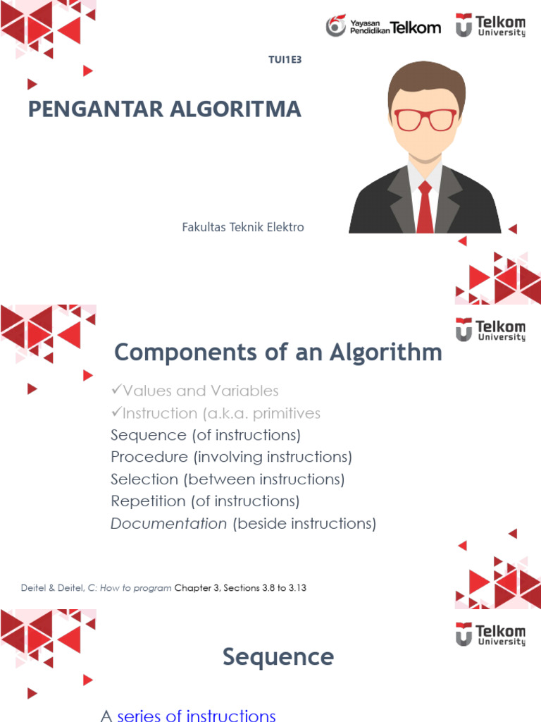 Bab 3 Komponen Algoritma - Compressed | PDF | Algorithms | Control Flow