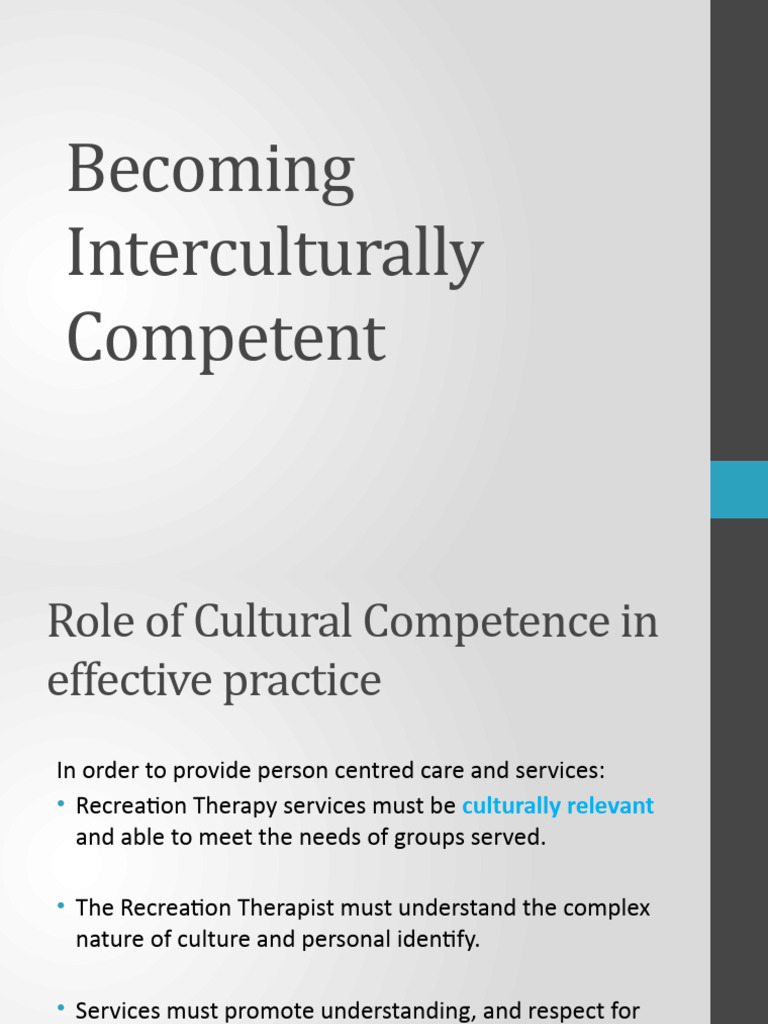 Lesson 3 Becoming Interculturally Competent | PDF | Experience | Social ...