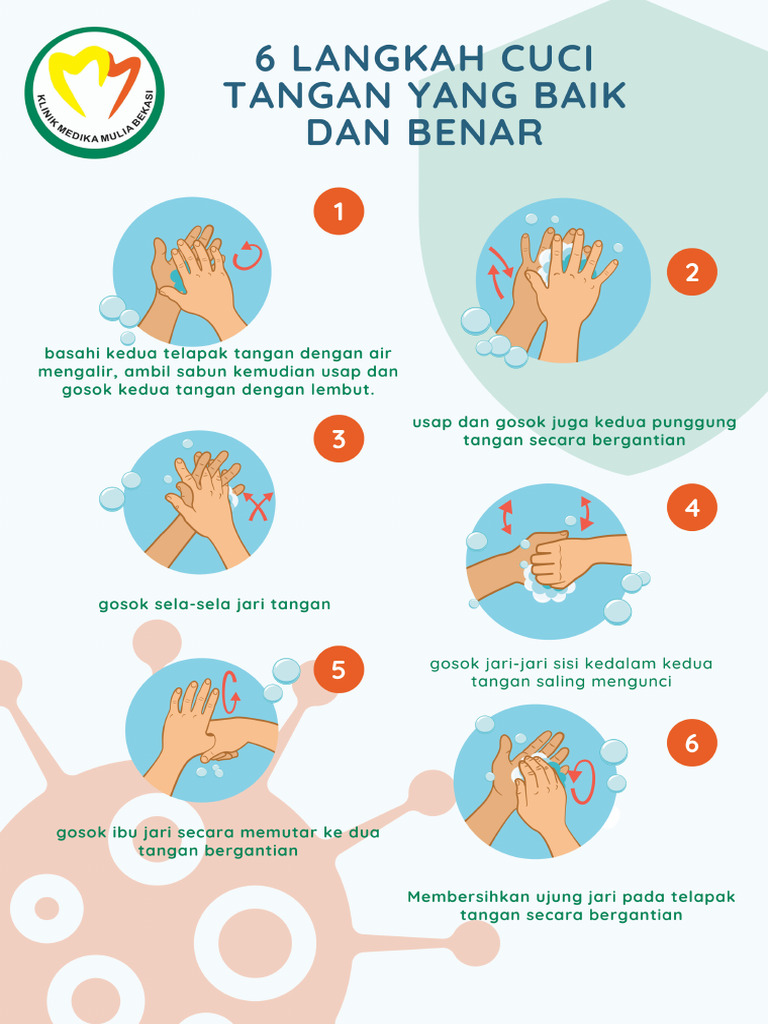 Poster Cuci Tangan Dengan Sabun - 1 | PDF