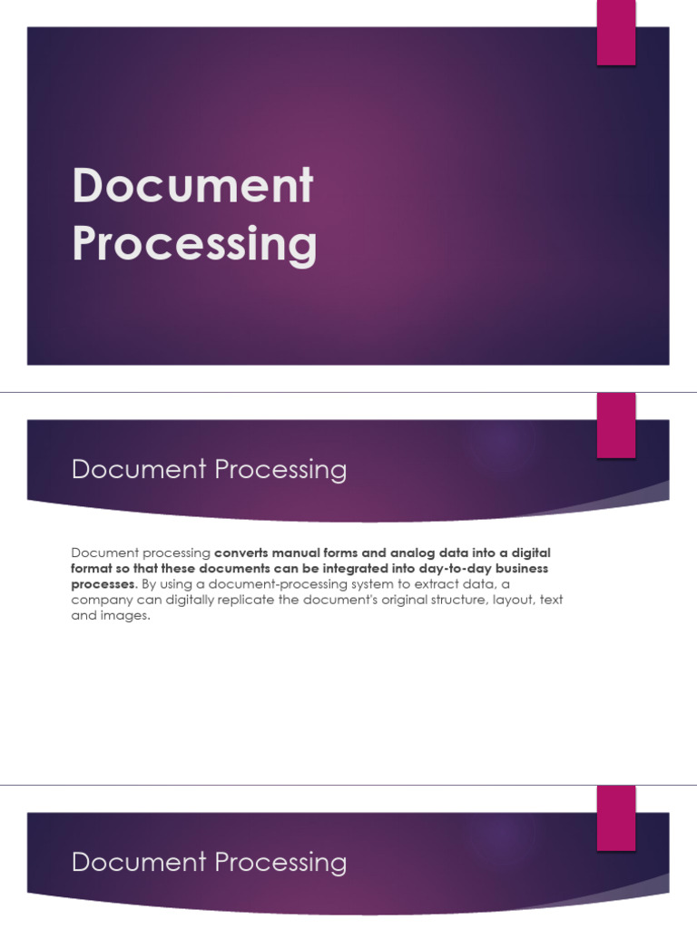 Document Processing | PDF | Microsoft Word | Word Processor