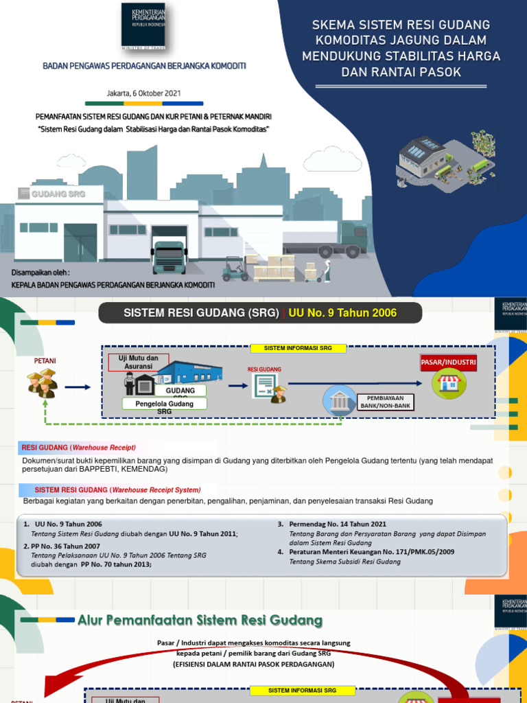Paparan Sistem Resi Gudang - Rev1 | PDF