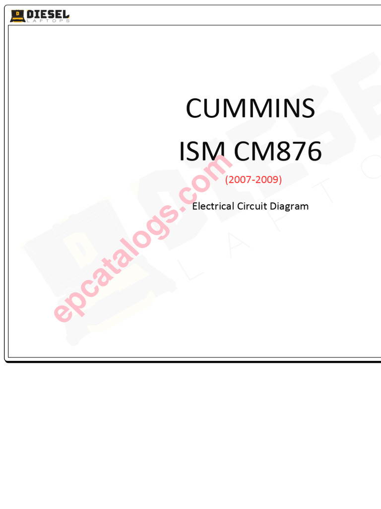 Cummins ISM CM876 Wiring Guide | PDF