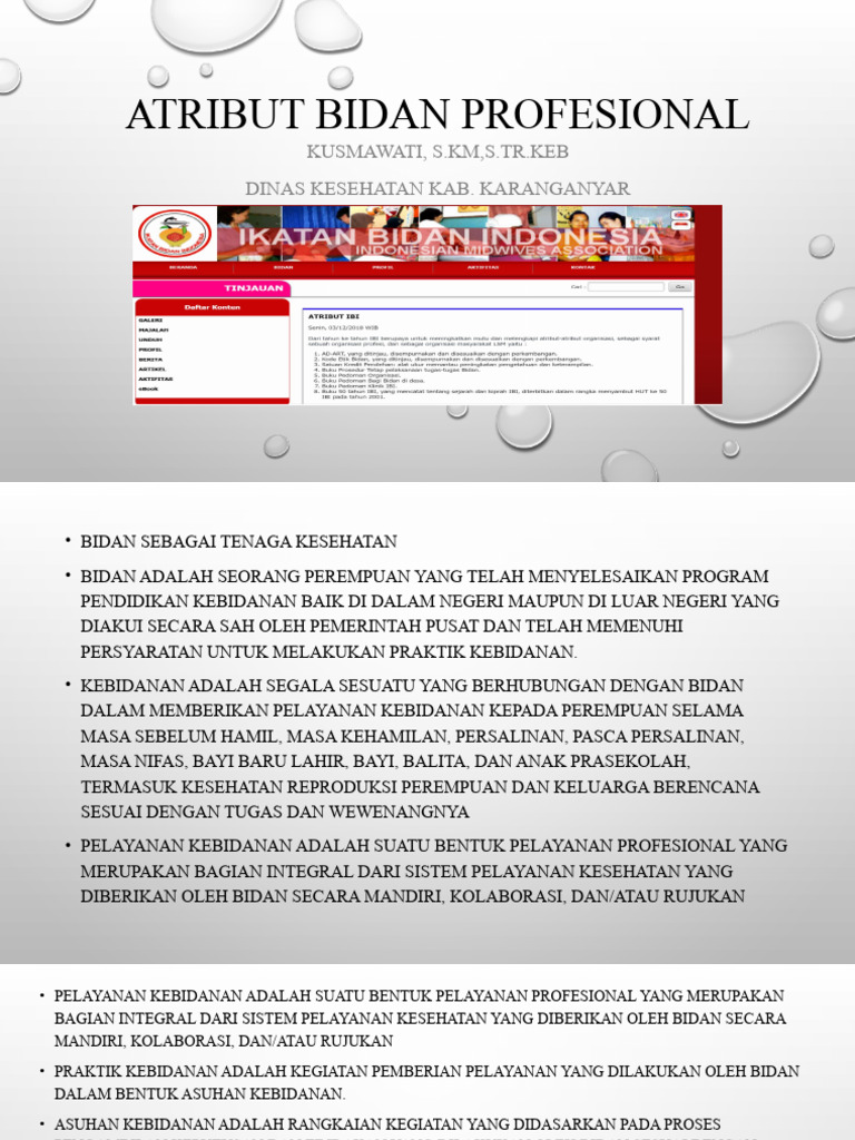 Atribut Bidan Profesional | PDF