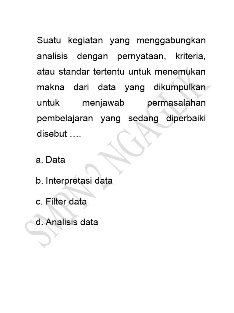 PTS Informatika Kelas 7 Sem Genap 2022 - 2023 | PDF | Metode & Bahan Ajar