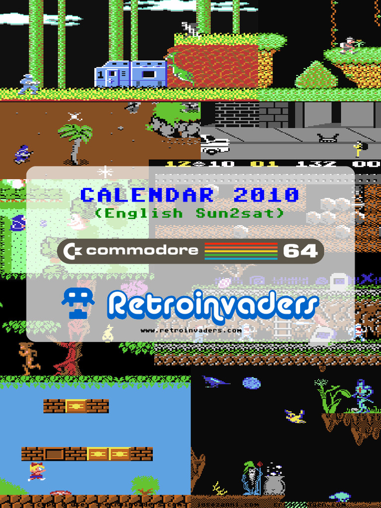 Calendar C64 Retroinvaders 2010 EN Sun2sat | PDF