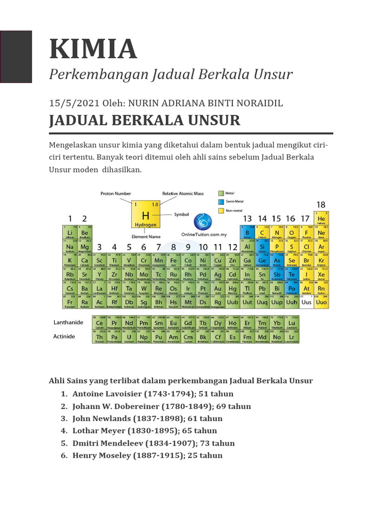 Pengenalan Kimia | PDF