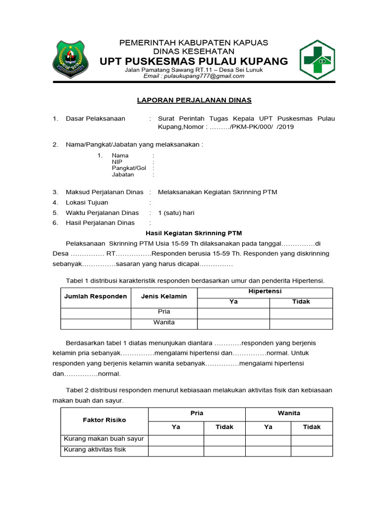 Contoh LPD Skrinning PTM | PDF