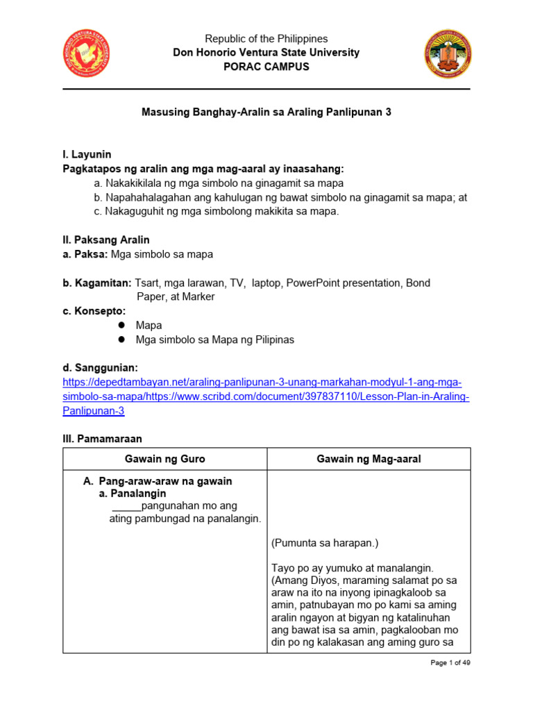 Detailed Lesson Plan | PDF
