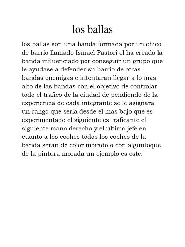 Los Ballas | PDF