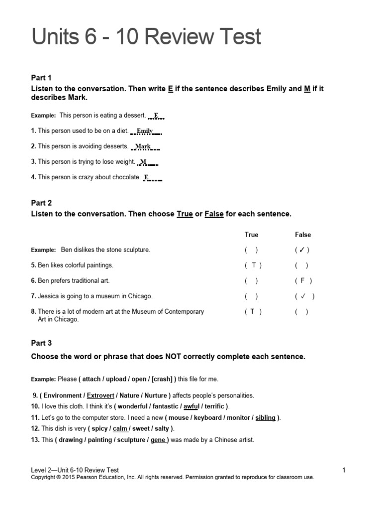 TN2 U6 10 Assessment | PDF