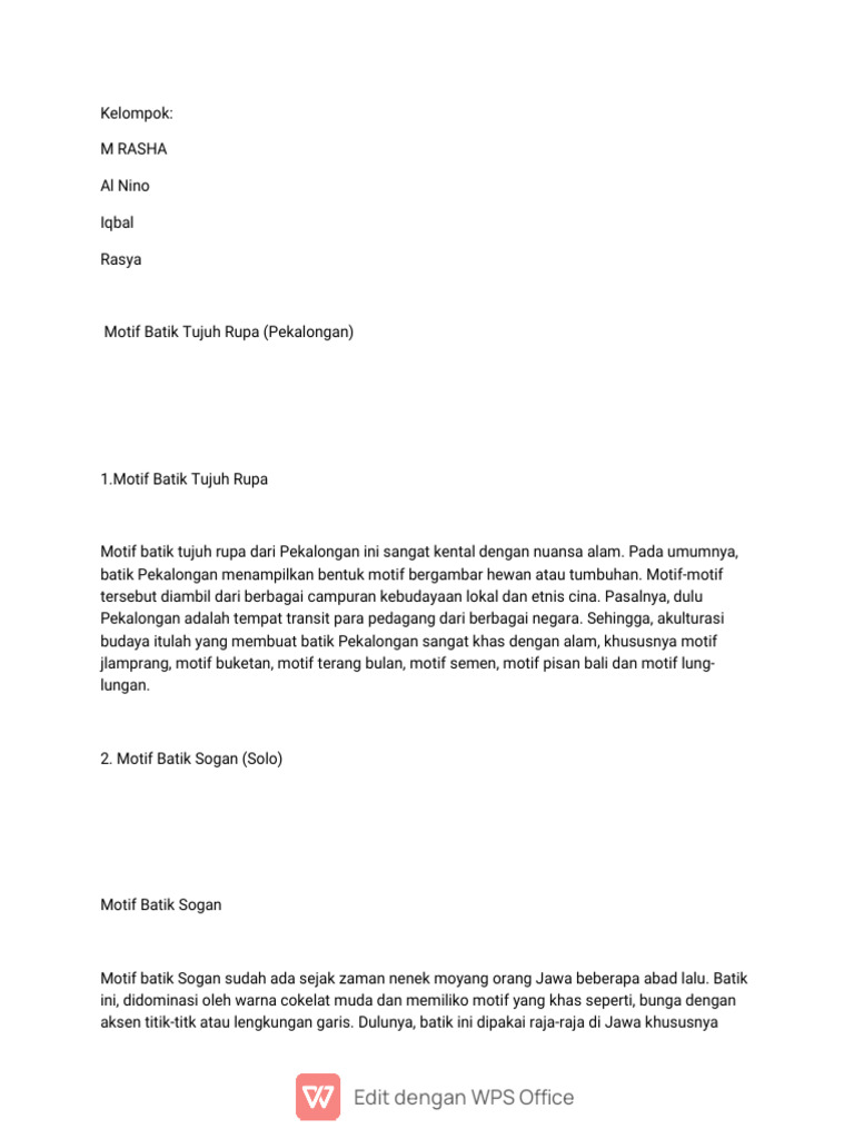 M RASHA, Al Nino, Iqbal, Rasya | PDF