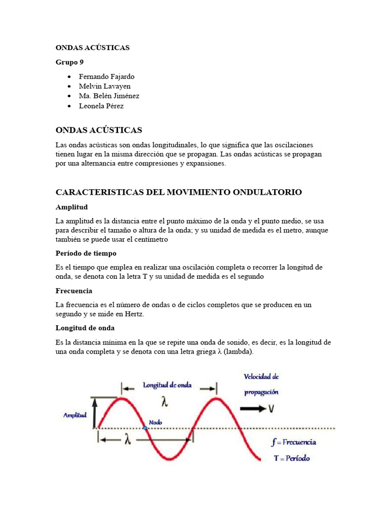 Ondas Acústicas | PDF
