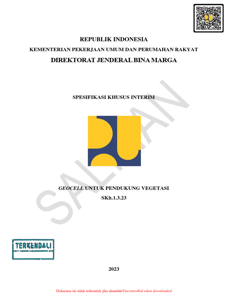 SKH 1323 Geocell Untuk Pendukung Vegetasi | PDF