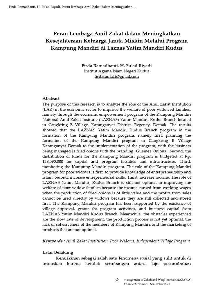 Jurnalmazawa, 5 Firda Ramadhanti | PDF | Bisnis | Ilmu Sosial