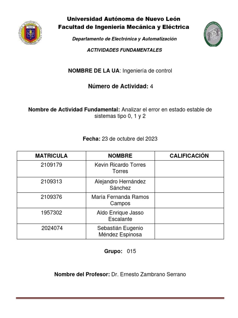 Act. Fund. 4 Ing Control | PDF