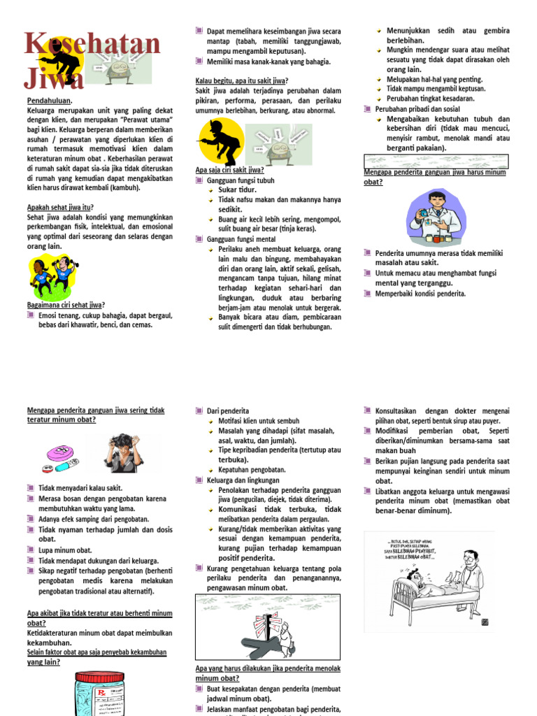 Leaflet Patuh Minum Obat | PDF