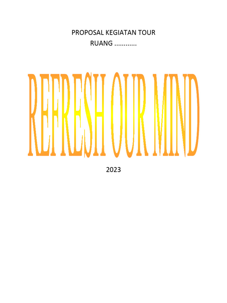 Proposal Piknik | PDF