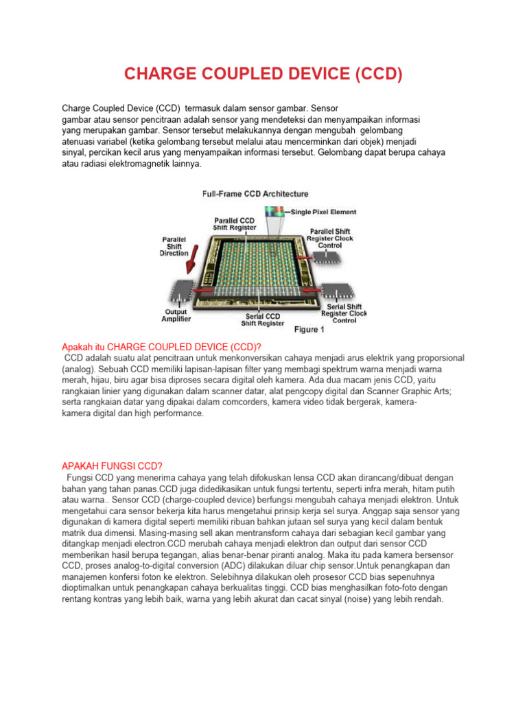 Charge Coupled Device | PDF