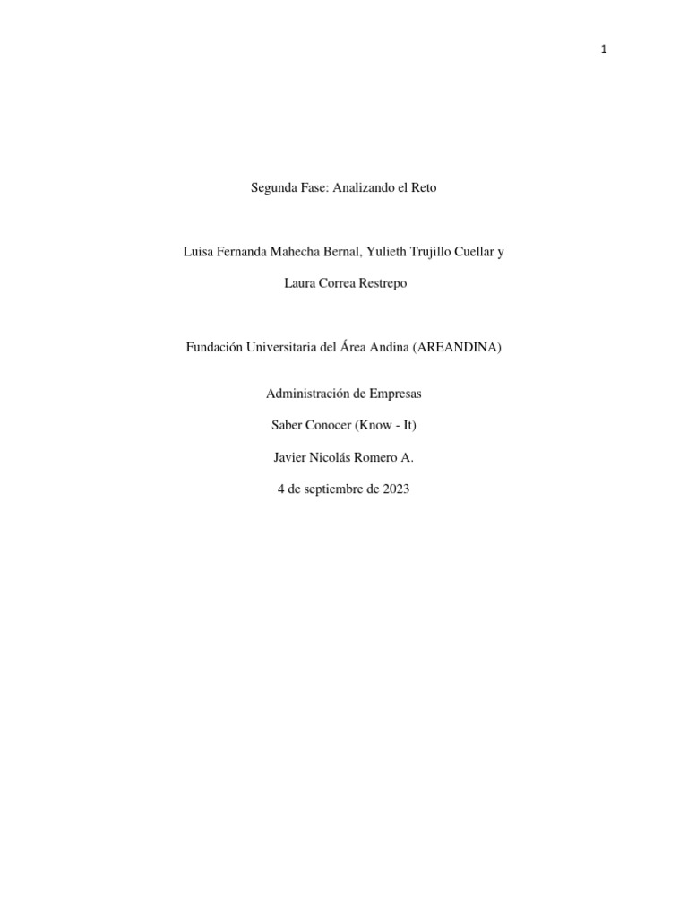 SABER CONOCER - Know It - Eje 2 | PDF