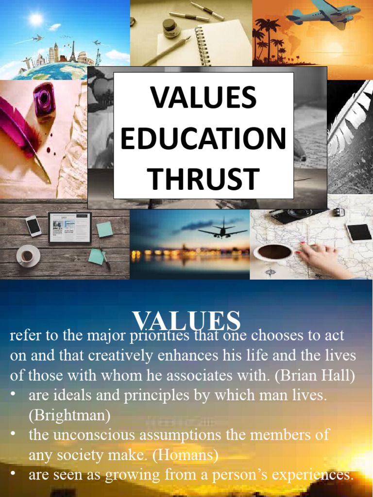 Values Education Thrust 1 | PDF | Career & Growth