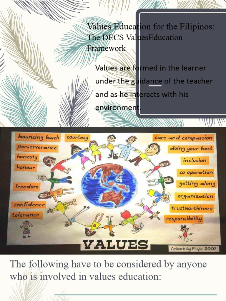 Values Education For The Filipinos | PDF