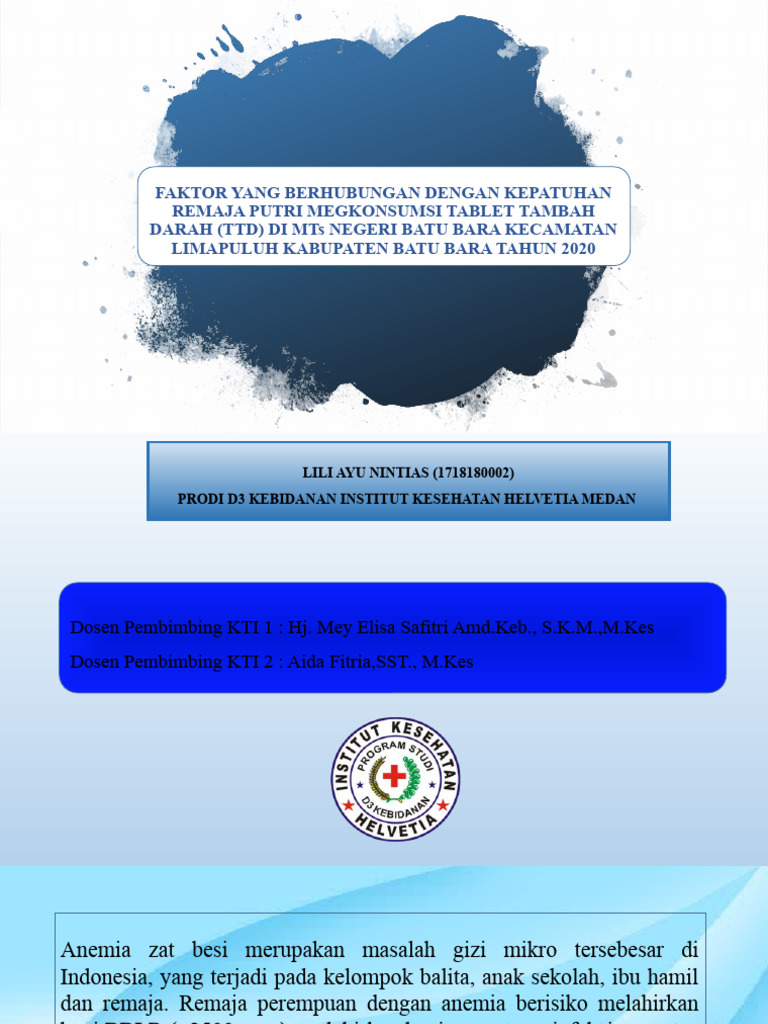 Kepatuhan Remaja Putri Konsumsi TTD | PDF