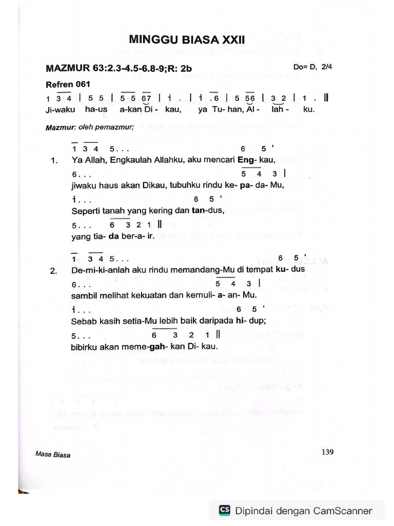 Materi Lomba Mazmur - BKSN 2023 | PDF