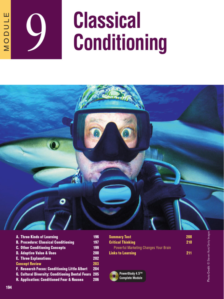 Module 9 Classical Conditioning | PDF