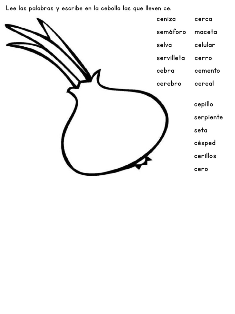 Actividades Con Ce y Ci Lectoescritura | PDF