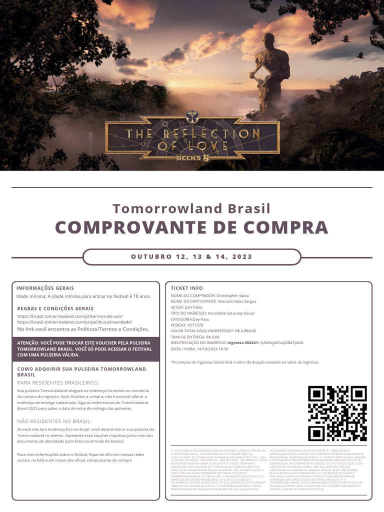 Entrada Tomorrowland Marcelo | PDF