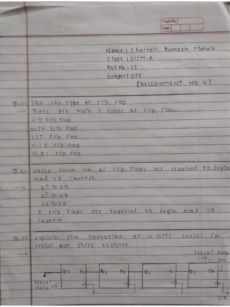 Chaitali 4 5 DTE Assignment QB | PDF