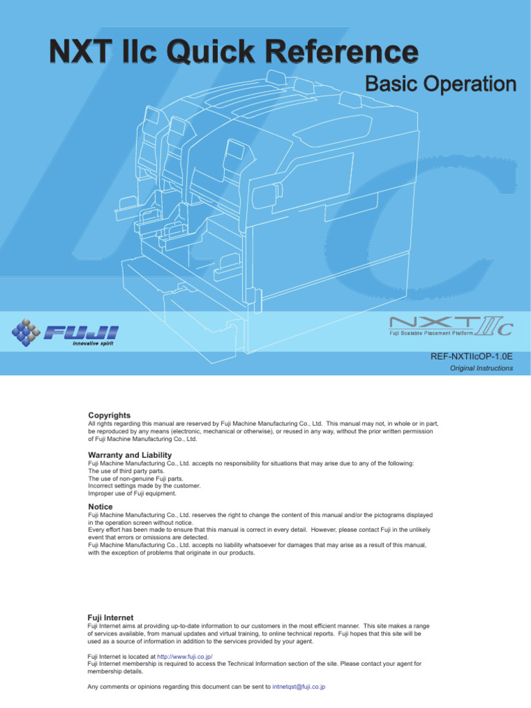 NXT2c Quick Reference Basic Operation | PDF