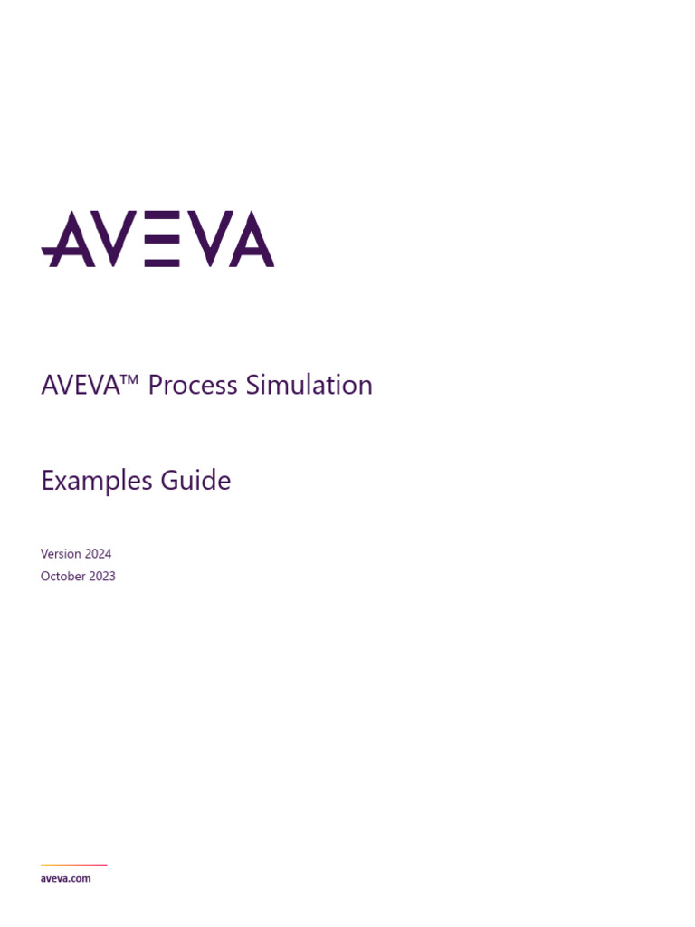 AVEVA Process Simulation Examples Guide | PDF