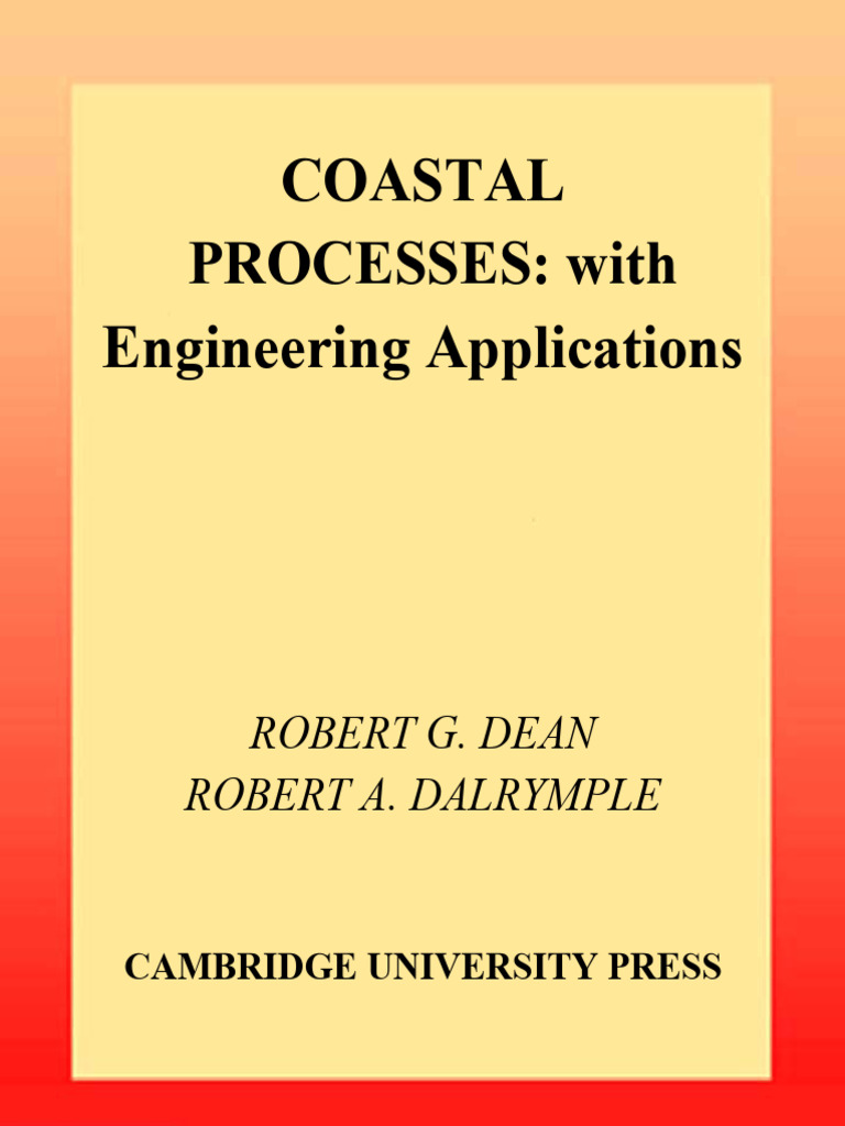 Coastal Processes With Engineering Applications Cambridge Ocean ...