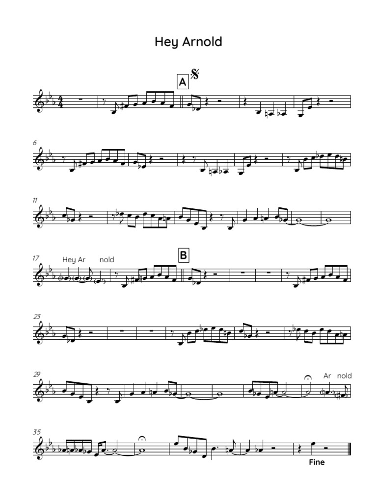 Hey Arnold Piano Pdf