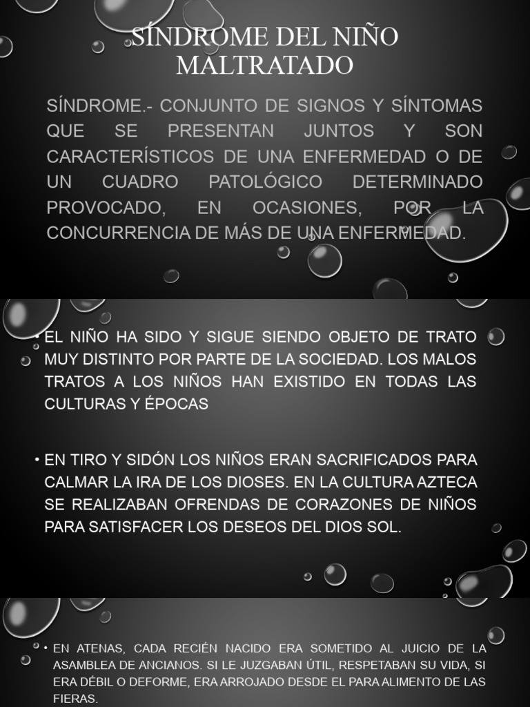 Síndrome Del Niño Maltratado | PDF