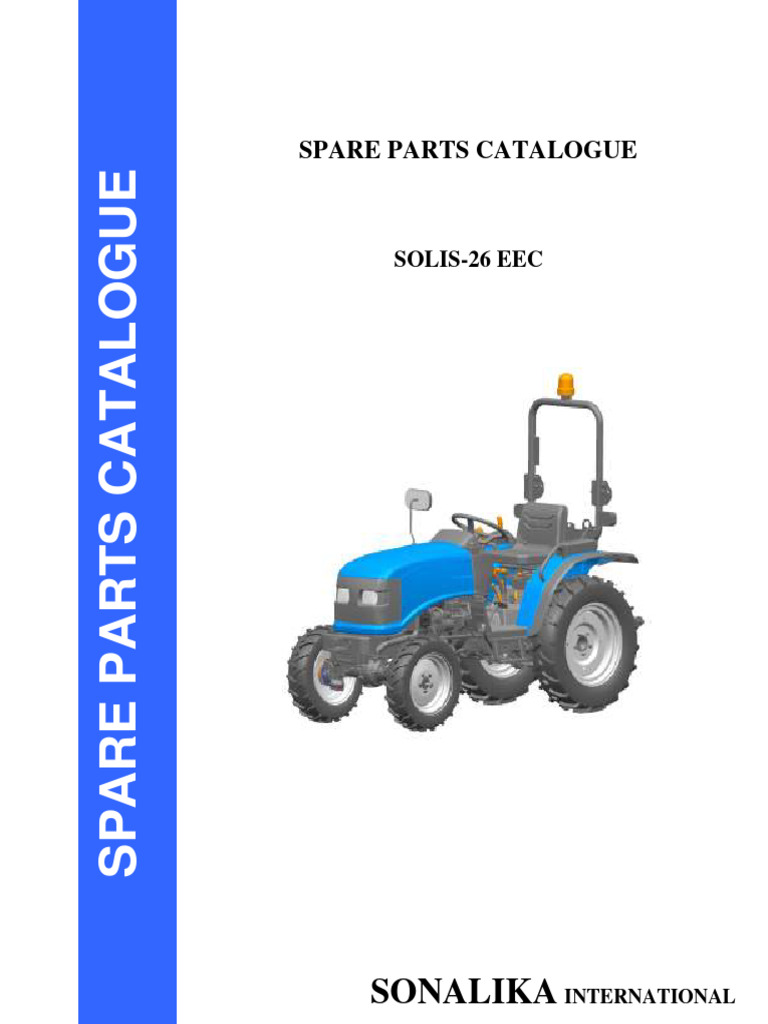 Sonalika Solis 26 EEC Parts Catalog | PDF