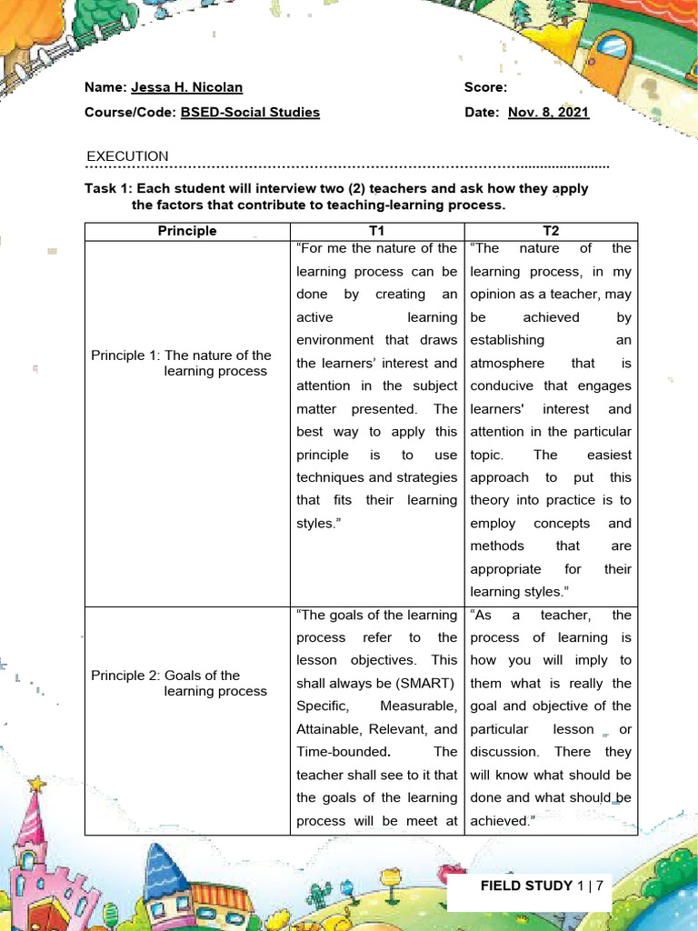 Chapter 1 Activity 1.1 1 | PDF
