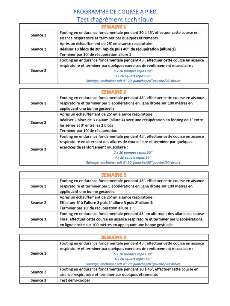 Programme Course A Pied Julien Fabro | PDF