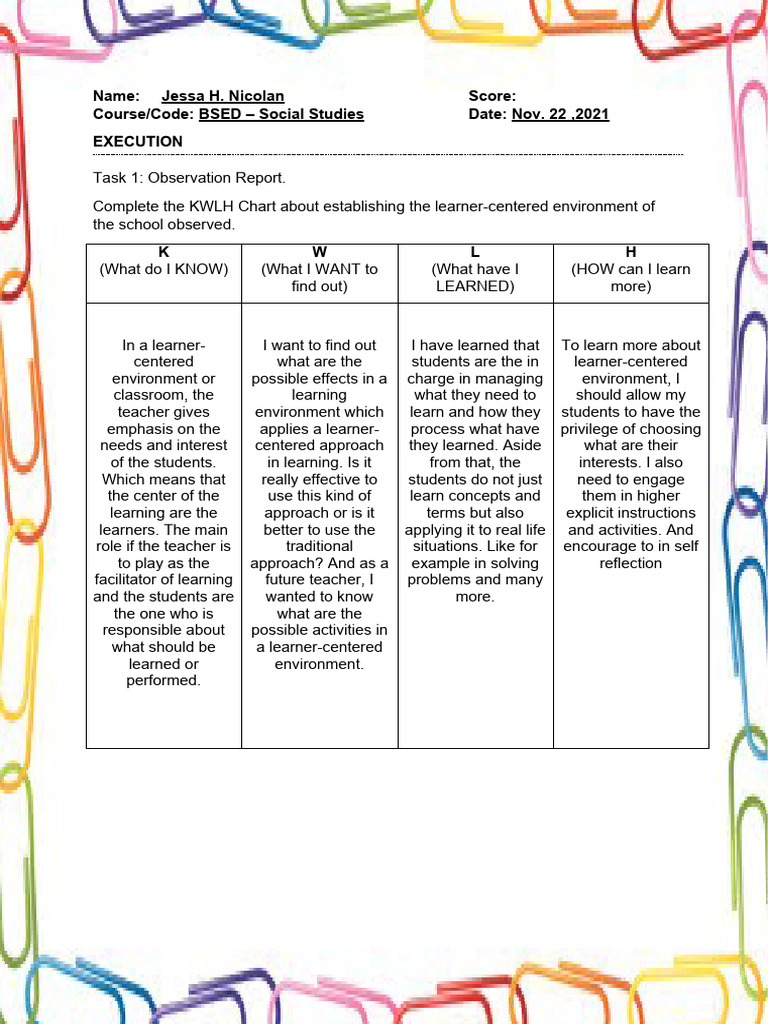 Chapter 2 Activity 2.1 | PDF