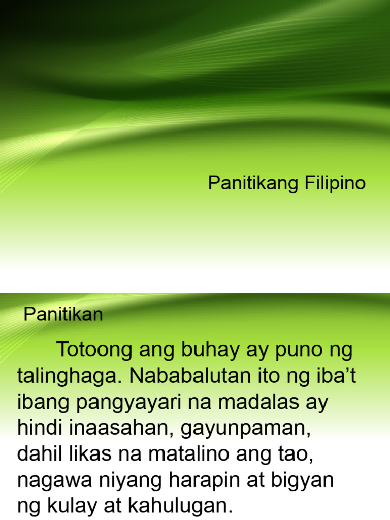 Panitikang Filipino | PDF