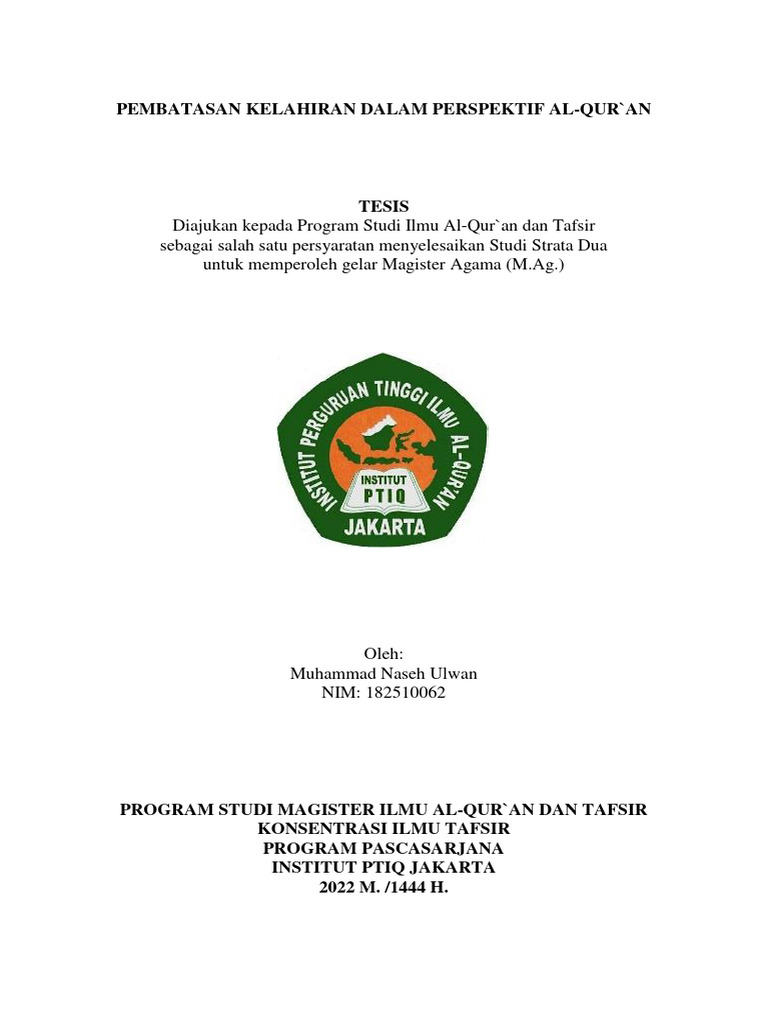 2022 Muhammad Naseh Ulwan 2018 | PDF