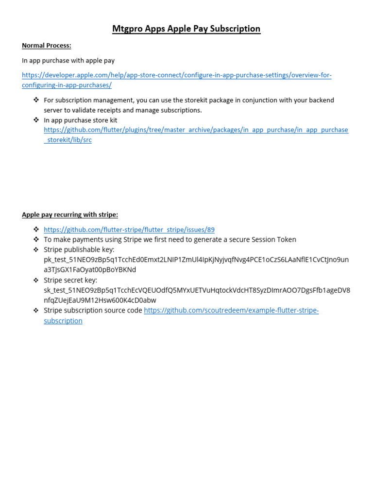 Apple Pay Documentation Stripe | PDF