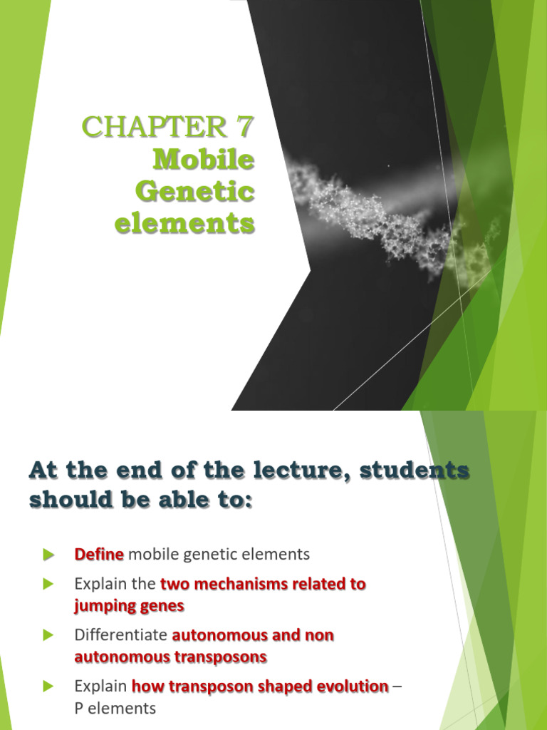 Chapter 7 Mobile Genetic Elements | PDF