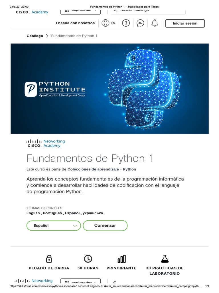 Fundamentos de Python 2 Habilidades para Todos | PDF