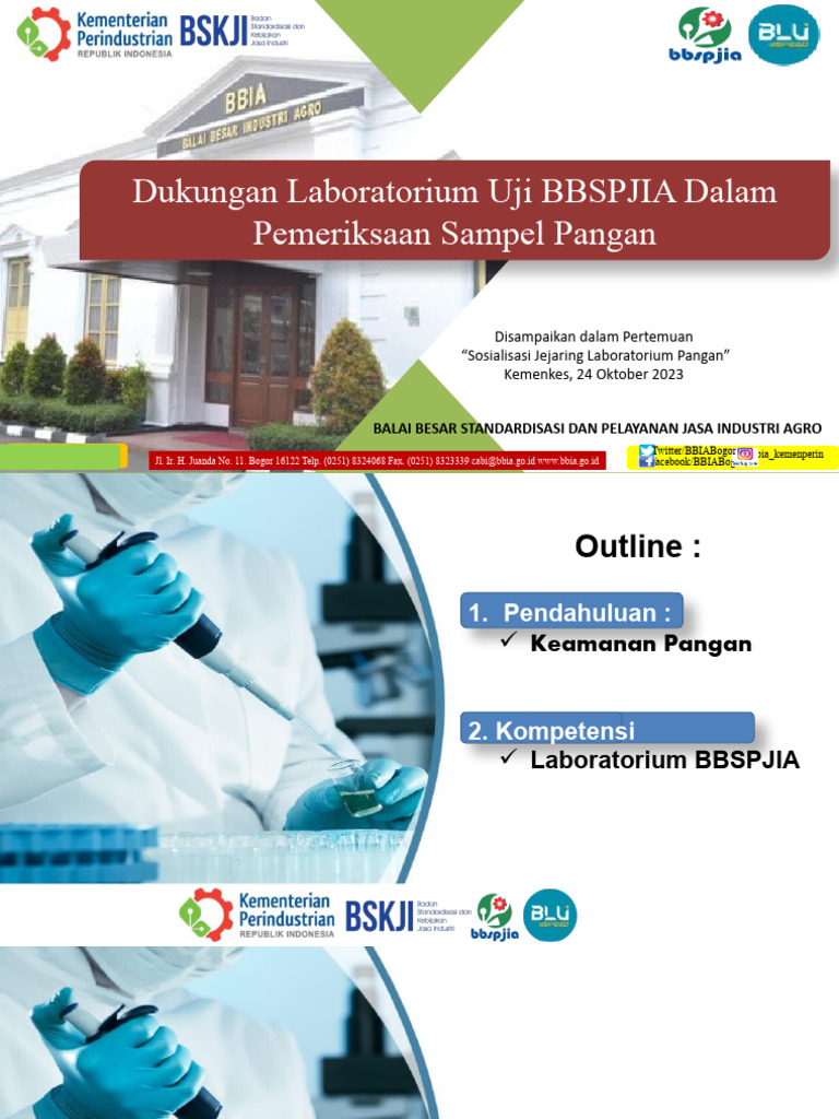 Dukungan BBSPJIA untuk Keamanan Pangan | PDF | Kesehatan Holistik