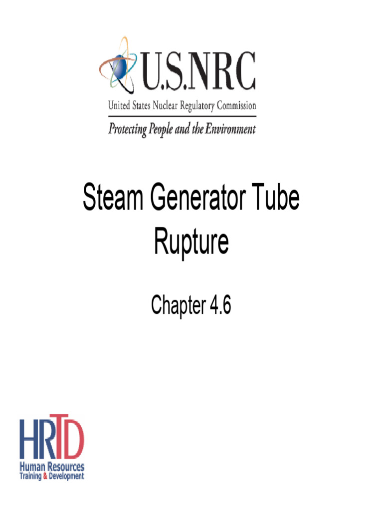 Steam Generator Tube Rupture (Presentation) | PDF