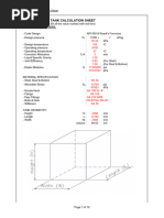 Rectangular Tank Design Calculations | PDF | Pressure | Elasticity ...